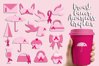 Breast cancer awareness, pink ribbon day graphics bundle (77131 ...