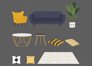Home Decor Clip Art Set 1, Furniture Clipart (836882) | Illustrations ...