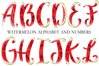 Watermelon Alphabet and Numbers, Summer Clipart, Watercolor (671146 ...