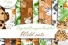 Wild cats patterns (98826) | Patterns | Design Bundles