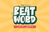 Beat Word | Bold fun Display (534848) | Logo | Font Bundles