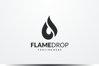 Flame Drop Logo (854528) | Logos | Design Bundles