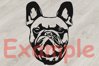 French bulldog Head Whit Bandana, cute Dog Family Pet 816S (91200 ...