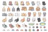 Cute Kittens Clipart set - 55 Cat images - Cat Bundle (520190 ...