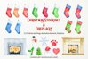 Christmas Stockings and Fireplaces Clipart (145886) | Illustrations ...