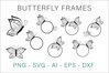 Butterfly Frame Vector Illustration (1003334) | Illustrations | Design ...