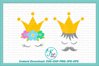 Prince Princess crown face eyelashes mustaches svg dxf png (50695 ...