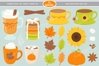 Pumpkin Spice Fall Treats Clipart - 32 PNG Graphics (369104 ...