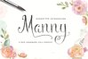 Manny Script (28693) | Handwritten | Font Bundles