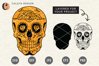 Layered Sugar Skull SVG Cut File (905782) | Cut Files | Design Bundles