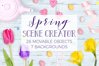 Spring Scene Creator - Top View (57638) | Mockups | Design Bundles