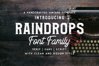 Raindrops Font Family
