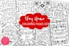 Stay Home Coloring Pages Set-Cute Stay At Home Coloring Kids (537975 ...