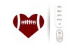 Football Heart SVG - Football Ball SVG , Football svg (372628) | SVGs ...