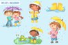 April Showers Clip Art Collection (248473) | Illustrations | Design Bundles