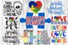 Autism Bundle - 8 Designs - Autism Awareness - SVG PNG EPS (239580 ...