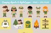 Sublimation designs, camping clipart, boy & girl scout png (539055 ...