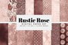 Rustic Rose Digital Paper Pack
