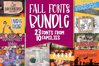 Fall Font Bundle - 23 Cut Friendly Fonts! (645417) | Packs / Bundles ...