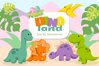 Dinosaurs Bundle | DINO Cute Flat illustration | clip art (581307 ...