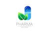 Pharmacy vector symbol with green leaf for pharmacist pharmf (521465) | Logos | Design Bundles