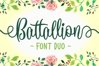 Battallion Font Duo - 70% OFF (33025) | Script | Font Bundles