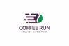 Coffee Running Logo (145165) | Logos | Design Bundles
