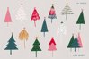 Modern Christmas Trees - Clip Art Collection / Brights (952513 ...