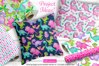 Dinosaur digital papers, Girl Dinosaur Patterns -P50 (735361 ...