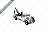 Vintage Tow Truck or Wrecker Pick-up Truck Retro SVG (794397 ...