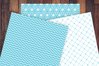 Sky Blue Digital Paper Pack (26941) | Backgrounds | Design Bundles