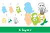 3D Layered Mermaid for Kids. Cut files (575002) | Cut Files | Design ...