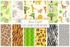 Safari Animals Digital Paper and Vector Patterns (94179) | Patterns ...