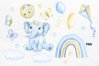 Watercolor Elephant clipart Baby animals (895138) | Elements | Design ...