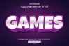 Game Cartoon 3d Illustrator Text Style Effect