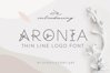 Aronia - Thin Line Logo Font (357917) | Logo | Font Bundles