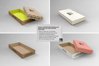 Small Rectangular Paper Box and Lid Packaging Mockup (541404 ...