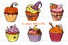 Halloween cupcakes clipart (901973) | Illustrations | Design Bundles