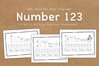 Number 123 American Sign Language Educational Worksheets