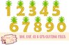 Pineapple Numbers SVG, DXF, AI, EPS, PNG, JPEG (116561) | Cut Files ...