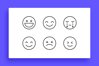 Emoji & Expressions Minimalist Line Icons
