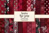 Seamless Red Gothic Digital Paper (111284) | Textures | Design Bundles