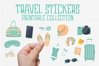 TRAVEL Printable Sticker collection PNG, PDF (1236489) | Stickers ...
