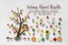 Autumn Clipart Bundle. Fall Forest Clip Art Set PNG, vector (914930 ...