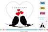 Love birds clipart, birds in love svg, Valentines Day svg (747169 ...