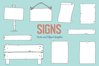 Sign and Frame Border (83712) | Decorations | Design Bundles