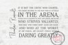 The Man In The Arena, Theodore Roosevelt Quote, Wall Art (417823 ...