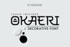 OKAERI - Japan Inspired Display Font (643581) | Display | Font Bundles
