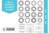 Circle Digital Frames Clipart, Digital Labels clipart set (89558 ...