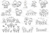 Happy doodle families bundle, clipart (154098) | Illustrations | Design ...